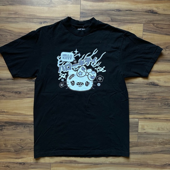 Hello Kitty | Tops | Hello Kitty Black Graphic Tshirt | Poshmark